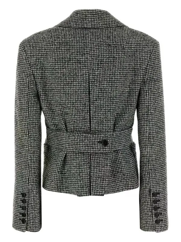 Ermanno Scervino Houndstooth Belted Jacket