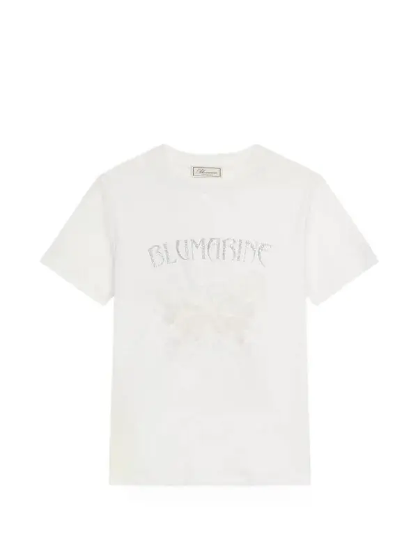 Blumarine Butterfly-print T-shirt - White