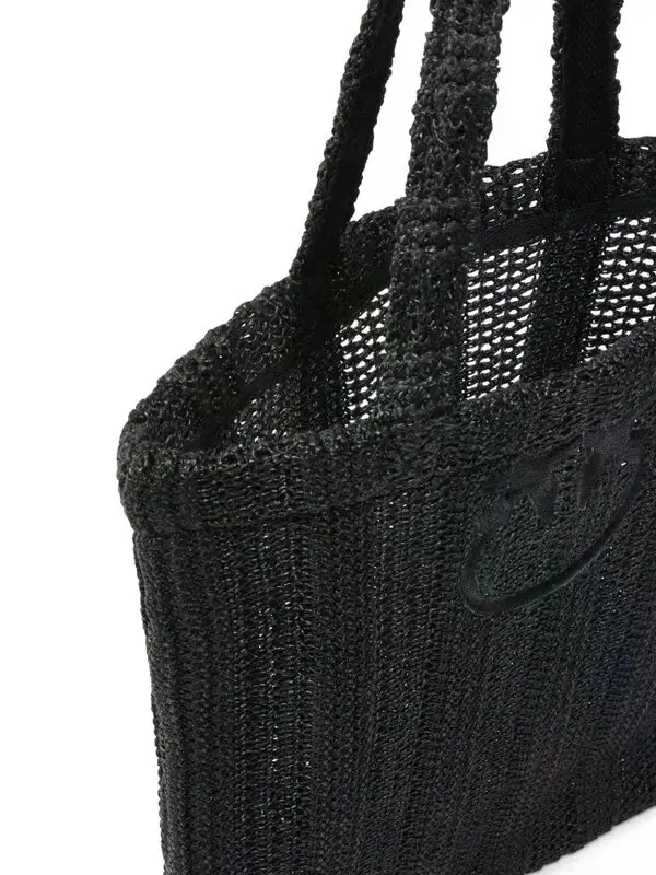 Pinko Love Birds-embroidered Tote Bag