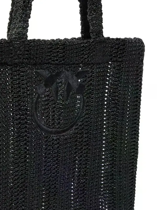 Pinko Love Birds-embroidered Tote Bag