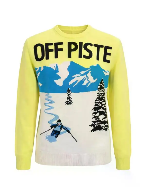 MC2 SAINT BARTH Mountain-motif Sweater - Yellow