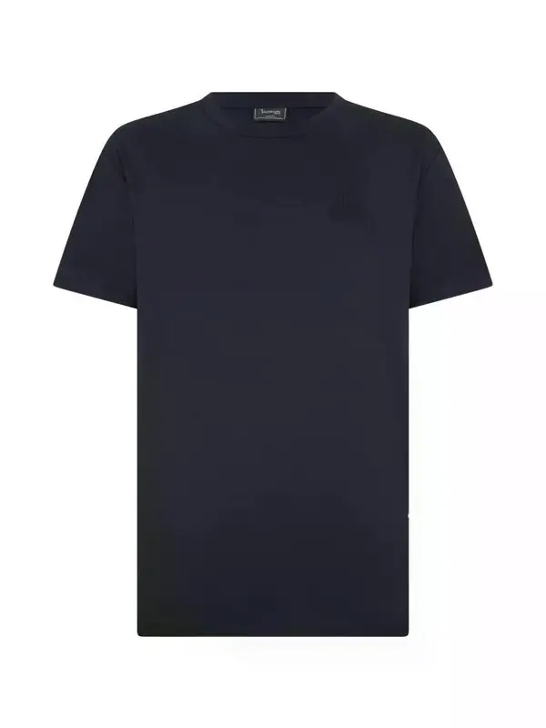 BILLIONAIRE Round-neck Logo-embroidered T-shirt