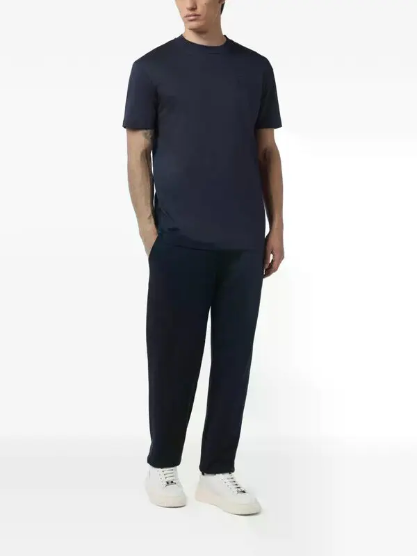 BILLIONAIRE Round-neck Logo-embroidered T-shirt