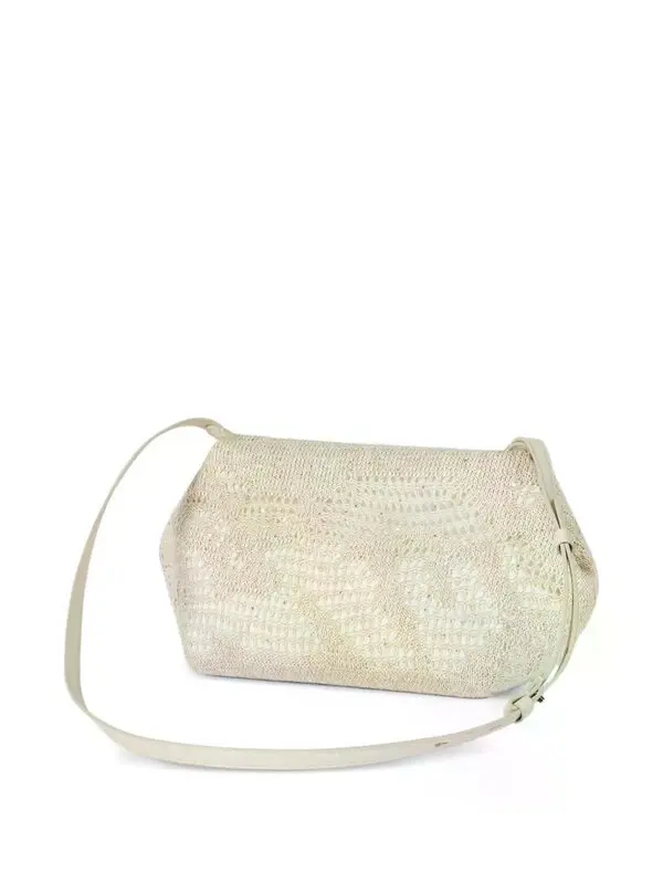 Brunello Cucinelli Linen And Cotton Knit Pouch Bag - Neutrals