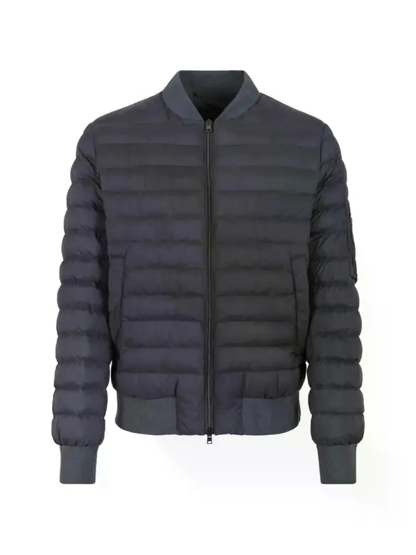 Herno Quilted Zip Jacket - Grey