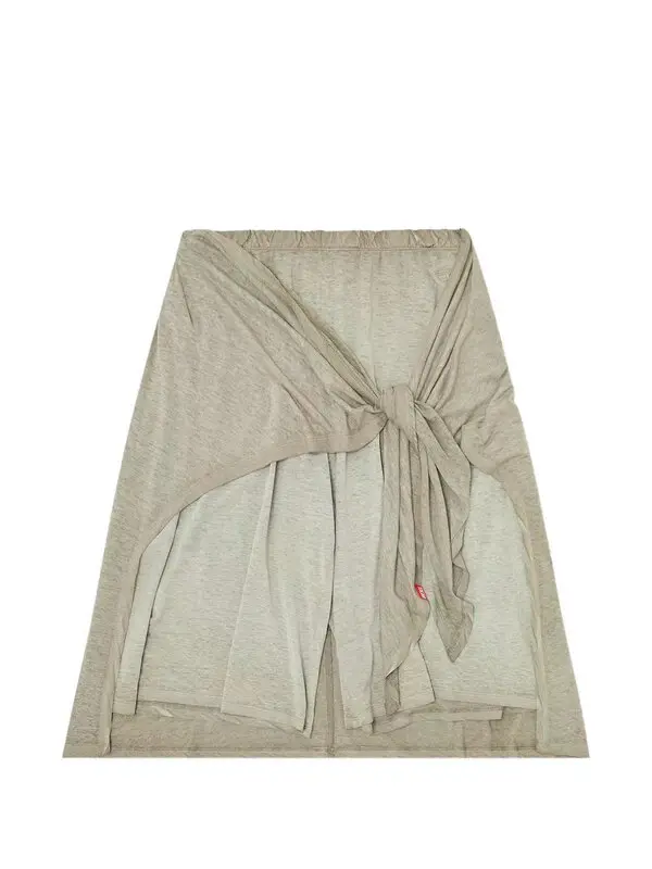 DIESEL® Knot-detail Flared Shorts - Neutrals
