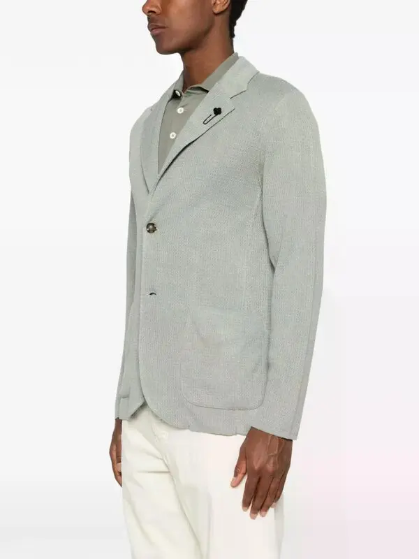 LARDINI Patch Pocket Blazer - Green