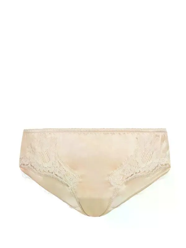 Dolce & Gabbana Lace-trim Briefs - Neutrals