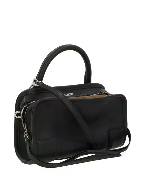 Loewe Small Amazona 180 Leather Tote Bag - Black