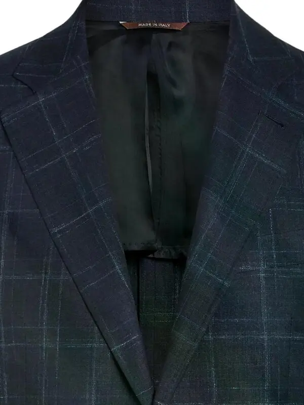 Canali Plaid-pattern Blazer