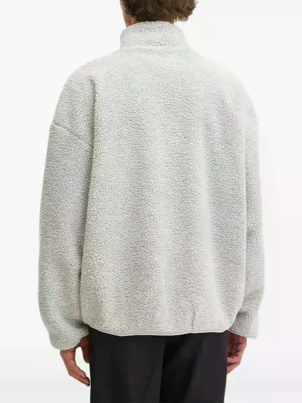 American Vintage Fleece Zip-up Sweater - Grey