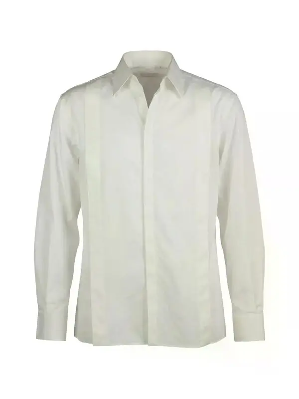 Valentino Garavani Long-sleeved Tuxedo Shirt - White