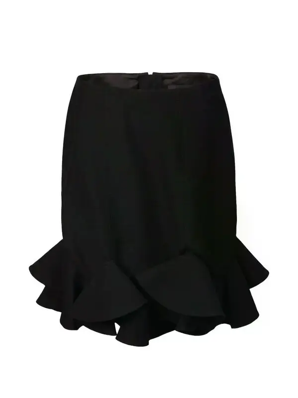Valentino Garavani Ruffled Skirt - Black
