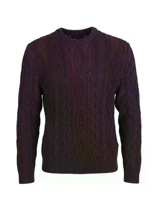 Valentino Garavani Crewneck Knitted Jumper - Purple