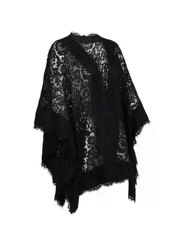 Valentino Garavani Lace Fringed Cape