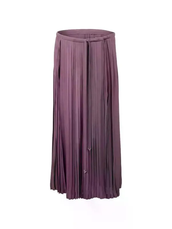 Valentino Garavani Pleated Tie Trousers - Purple