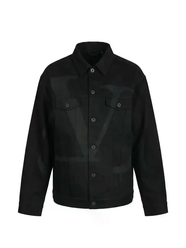 Valentino Garavani Logo-print Jacket - Black