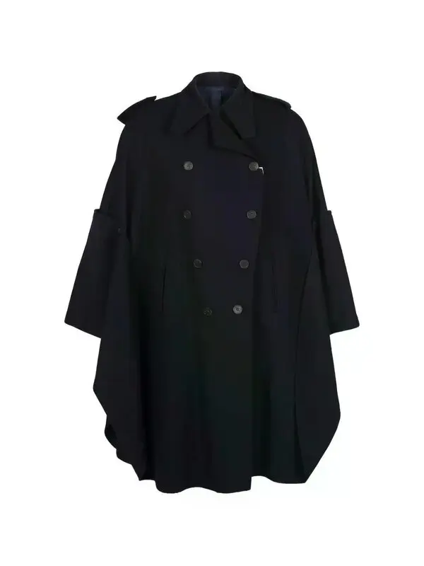 Valentino Garavani Button Double-breasted Coat - Blue