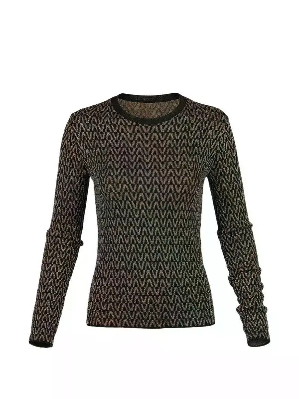 Valentino Garavani Patterned Knitwear - Black
