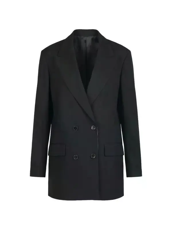 Valentino Garavani Double-breasted Pocket Blazer - Black