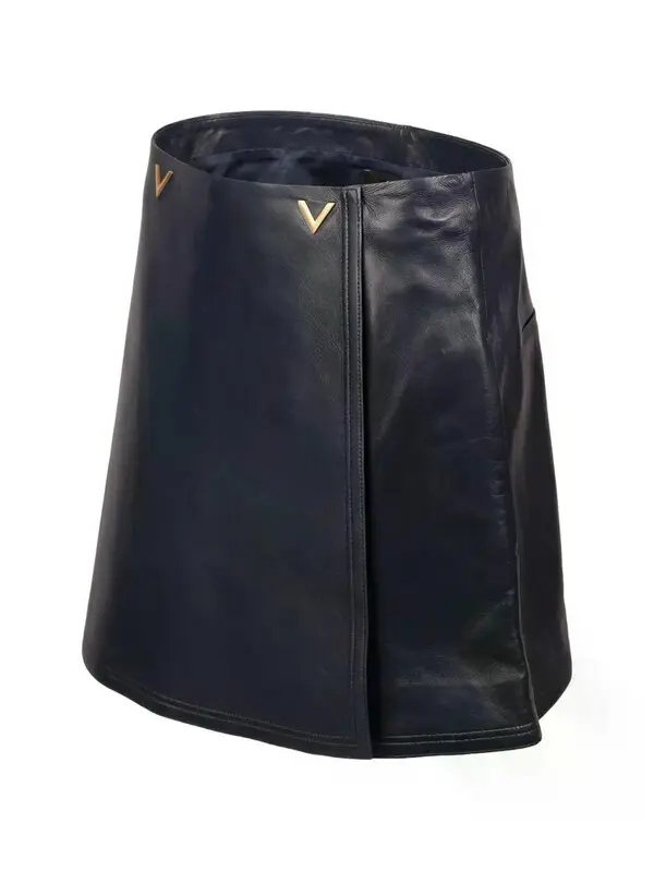 Valentino Garavani Logo Appliqué Mini Skirt