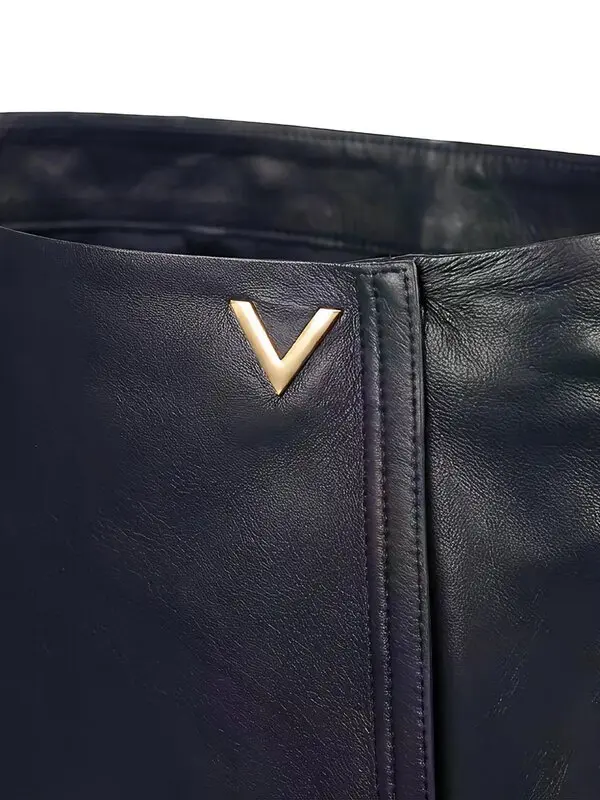 Valentino Garavani Logo Appliqué Mini Skirt