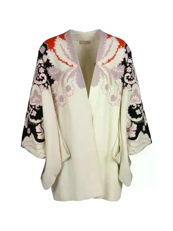 Valentino Garavani Floral-print Cape - Neutrals