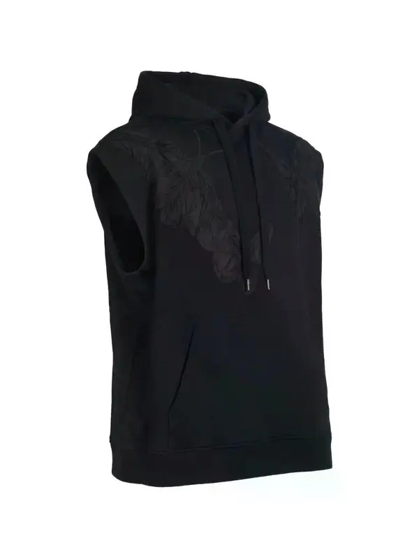 Valentino Garavani Butterfly Sleveless Hoodie - Black