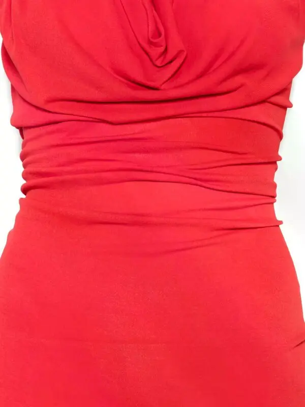 Rick Owens Aaliyah One-shoulder Draped Maxi Gown - Red
