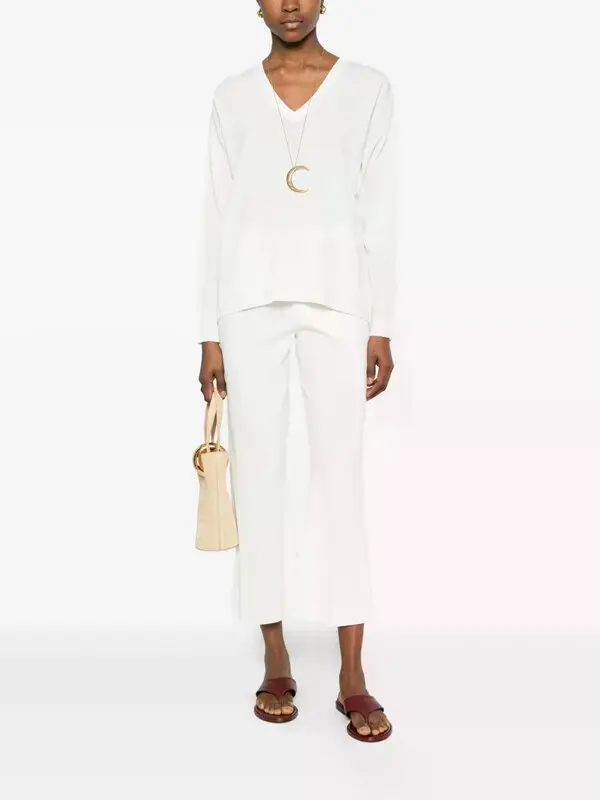 NEERA V-neck Top - White