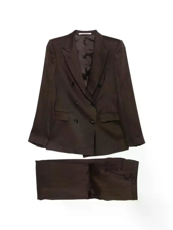 Tagliatore Double-breasted Suit - Brown