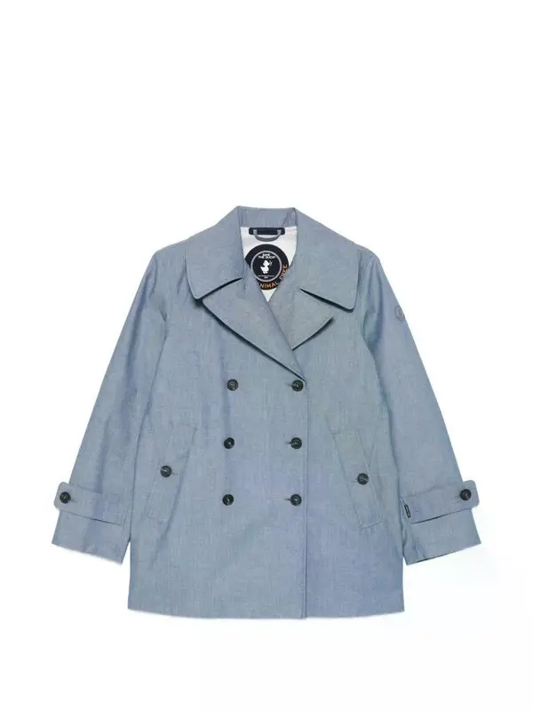 SAVE THE DUCK Double-breasted Coat - Blue