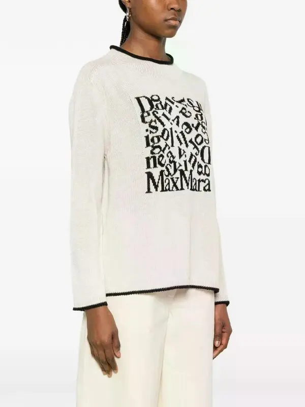 Max Mara Attore Printed Sweater - Neutrals