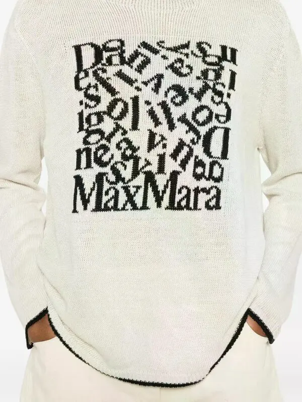 Max Mara Attore Printed Sweater - Neutrals