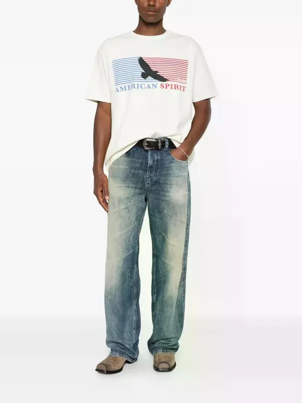Rhude Graphic-print T-shirt - Neutrals