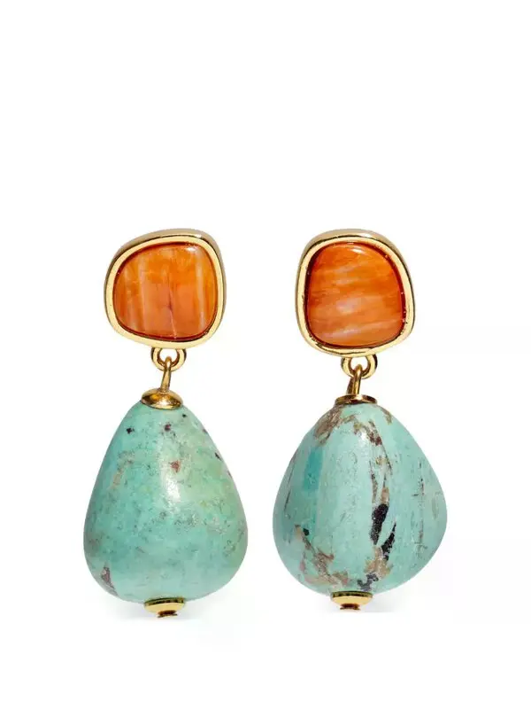 LIZZIE FORTUNATO Citrus Splash Drop Earrings - Gold
