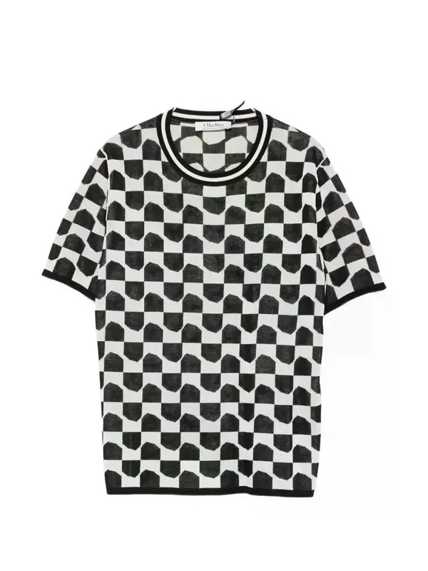 Max Mara Eroico Patterned T-shirt - White