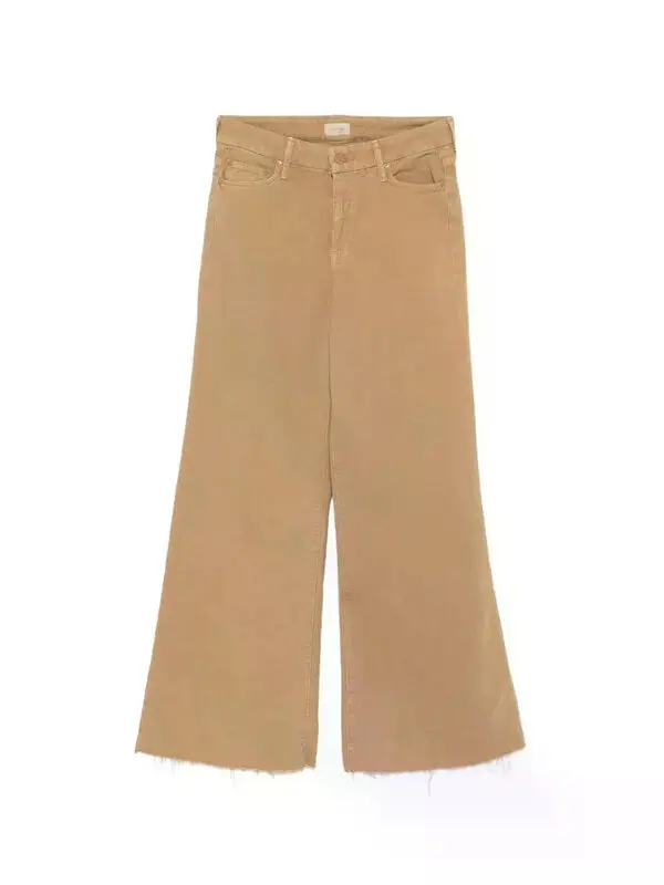 MOTHER Frayed-trim Jeans - Neutrals