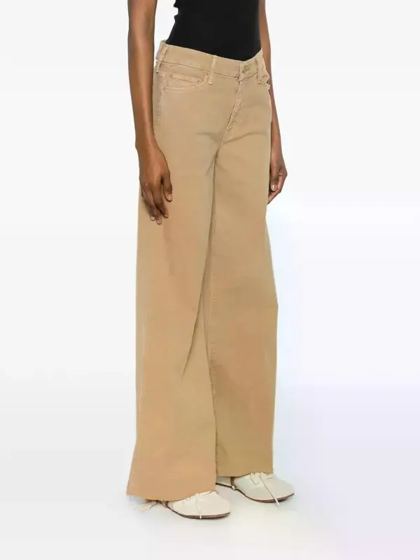 MOTHER Frayed-trim Jeans - Neutrals