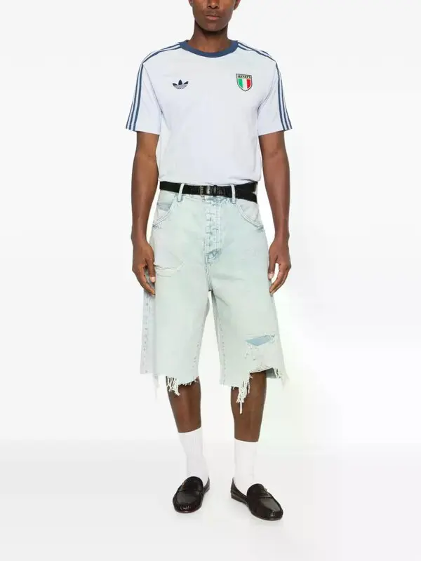 Adidas X Italia Stripe-detail T-shirt