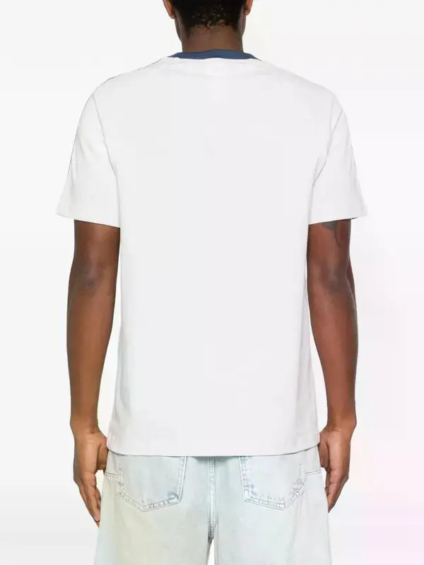 Adidas X Italia Three-stripe Crew-neck T-shirt