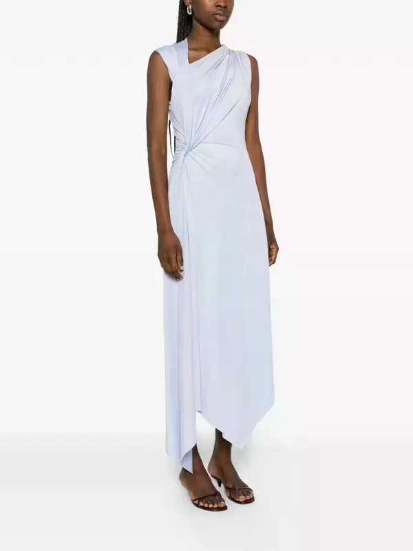 Victoria Beckham Twisted Sleeveless Asymmetric Dress