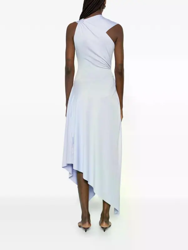 Victoria Beckham Twisted Sleeveless Asymmetric Dress