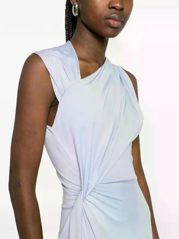 Victoria Beckham Twisted Sleeveless Asymmetric Dress