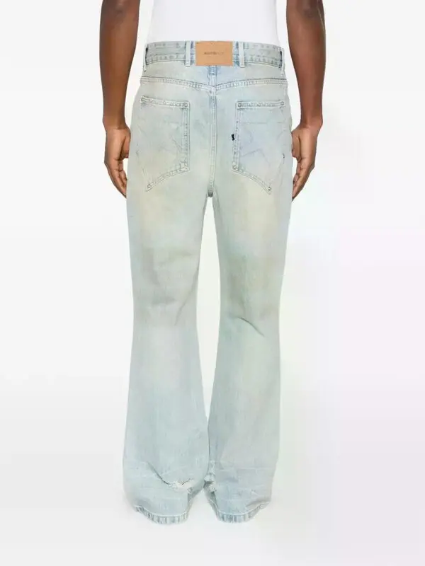 MADFRENZY Distressed Bootcut Jeans
