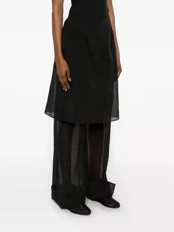 VIKTORIA CHAN Zip-fastening Palazzo Pants