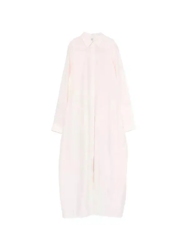 TOTEME Parachute Long-sleeve Shirt Dress - Pink