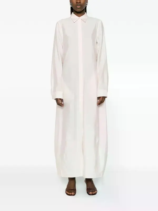 TOTEME Long Sleeve Maxi Dress - Pink