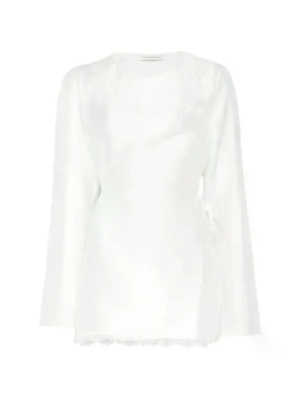 VIKTORIA CHAN Eos Lace-detail Top - White