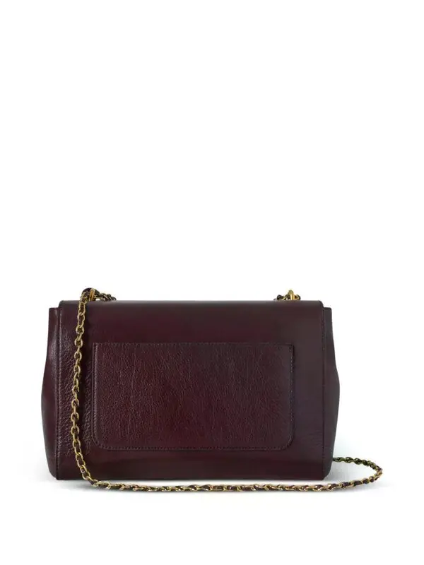 Mulberry Lily Shoulder Bag With Chain Strap - Red